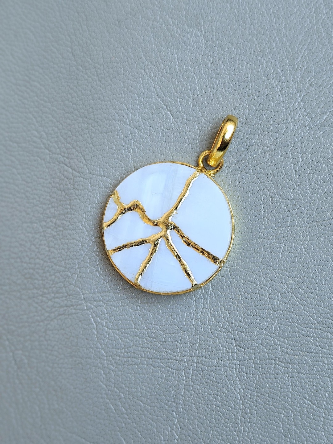 Kintsugi Opal Necklace: 22k Gold-plated, Handmade Japanese Jewelry - Etsy