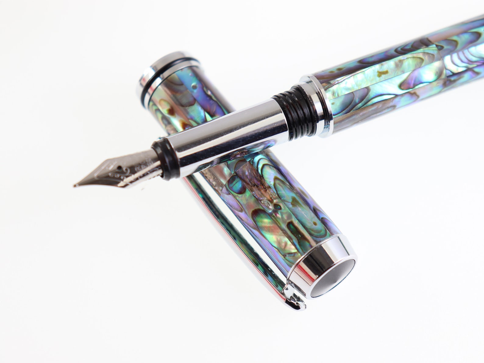 New Zealand Abalone Seashells Pen, 18k Gold Plated Oceanic Origin ...