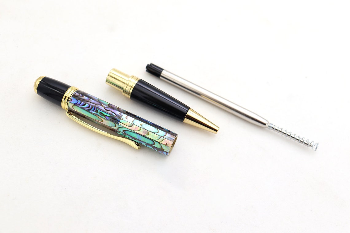 Natural Handmade Abalone Sea Shell Rollerball Pen, Mother of Pearl ...