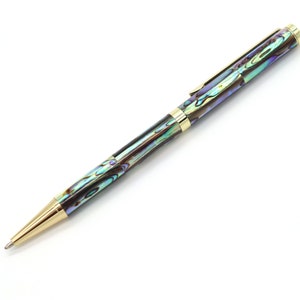Natural Abalone Sea Shell Fine Rollerball Pen, Mother of Pearl ...