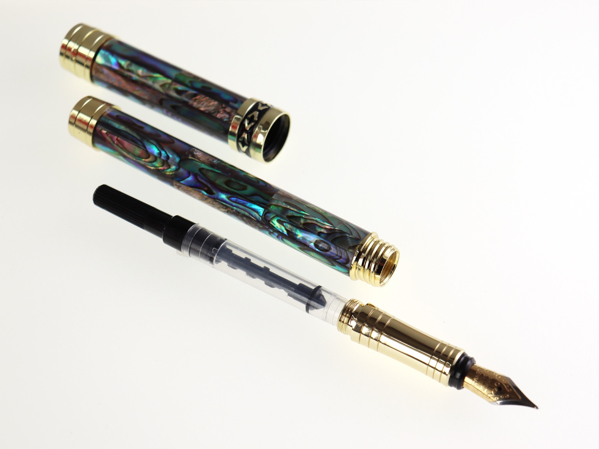 Mother of Pearl Shell Lnlaid Handcrafted Fountain Pen Made - Etsy