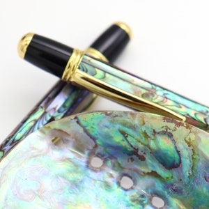 Natural Handmade Abalone Sea Shell Rollerball Pen, Mother of Pearl Seashells Ballpoint Pen ...