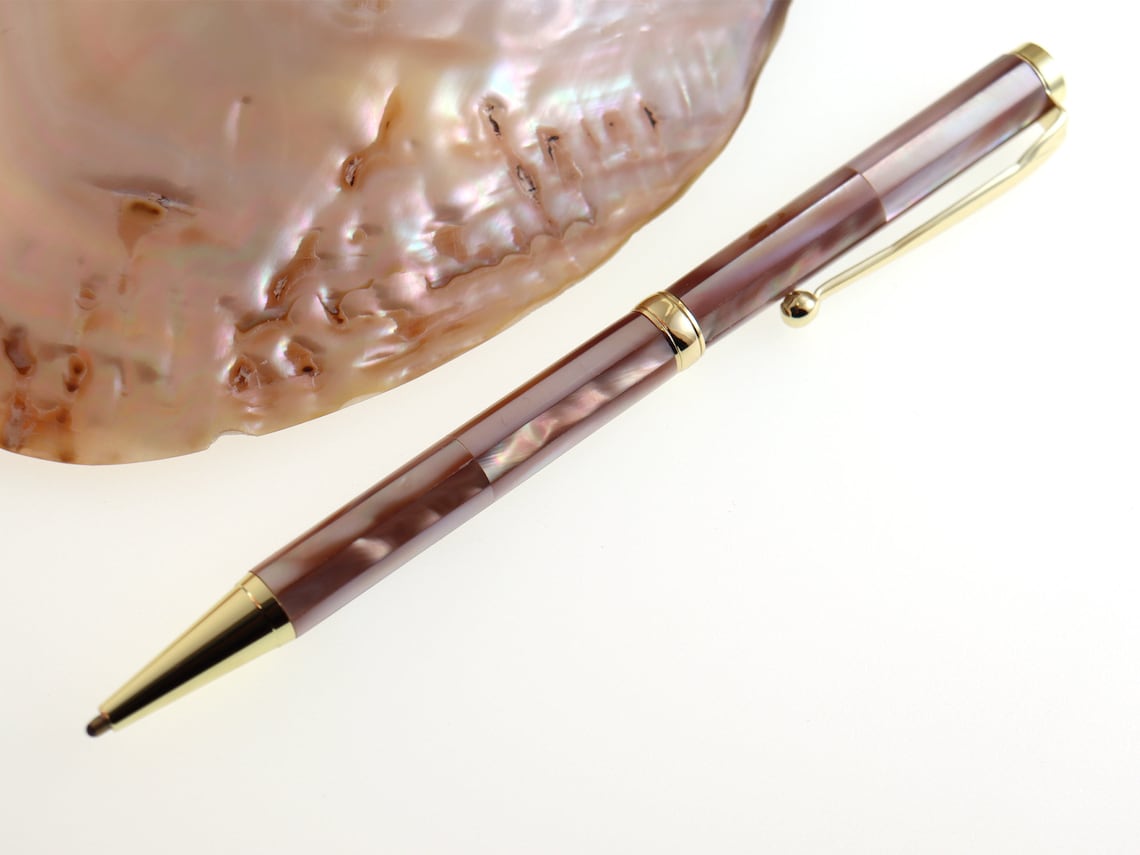 Mother of Pearl Shell Ballpoint Ink Pen Freshwater Oyster - Etsy