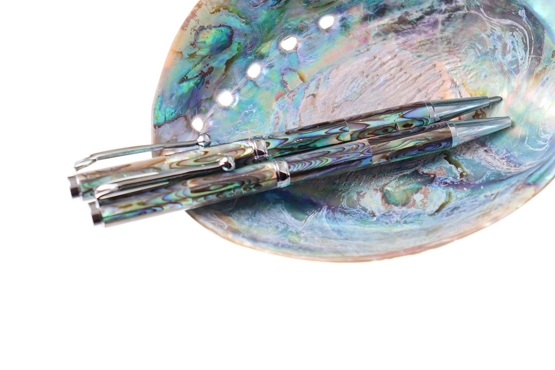 New Style Natural Handmade Abalone Sea Shell Rollerball Pen, Mother of ...