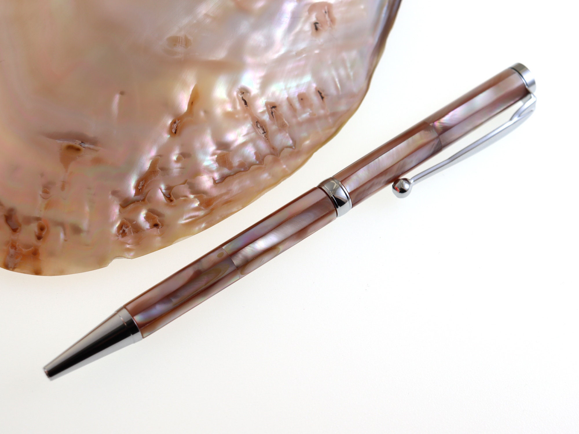 Mother of Pearl Shell Ballpoint Ink Pen Freshwater Oyster - Etsy
