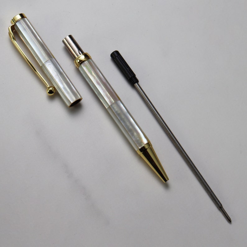 Natural Handmade White Sea Shell Rollerball Pen, Mother of Pearl ...