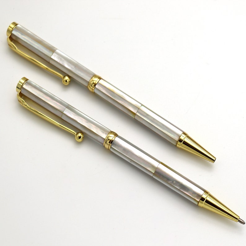 Natural Handmade White Sea Shell Rollerball Pen, Mother of Pearl ...