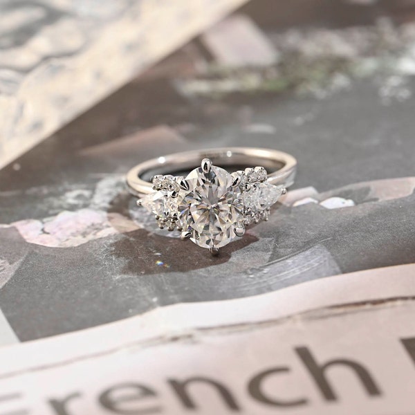 Pear Drop Engagement Ring - Etsy