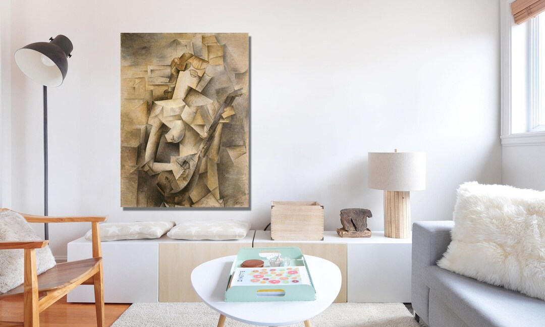 Pablo Picasso Girl With a Mandolin 1910 Pablo Picasso Girl - Etsy