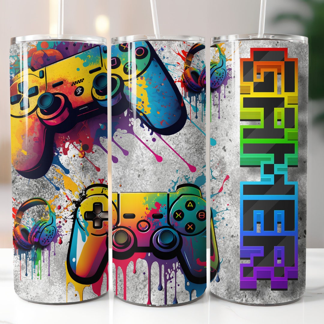 Gamer Tumbler Gift for Gamer Video Game Tumbler Game Cup Gamer Tumbler ...