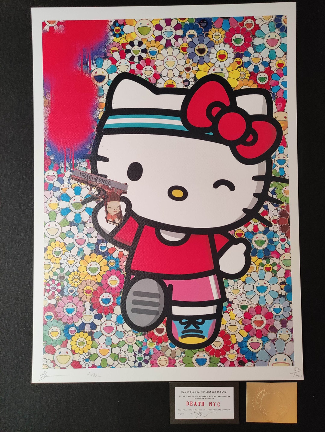 Hello Kitty Takashi Murakami Death NYC AP/100 World Art - Etsy
