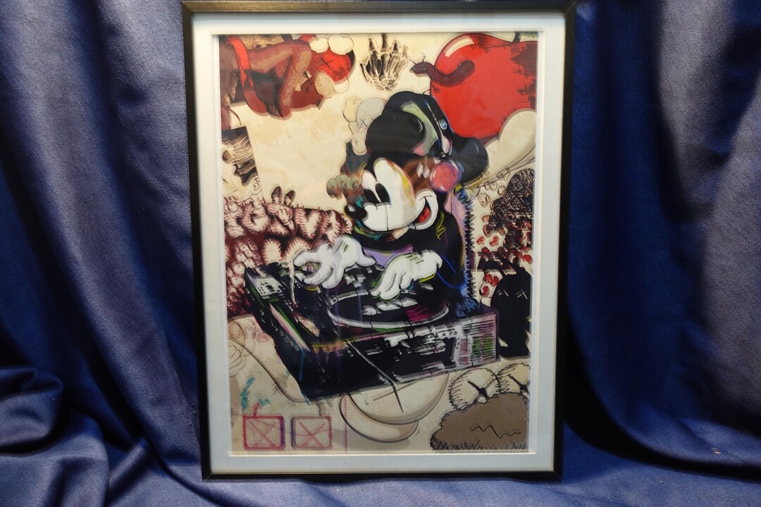 Mickey Mouse Death NYCAP/100 World Art Printing Limited Framed and ...