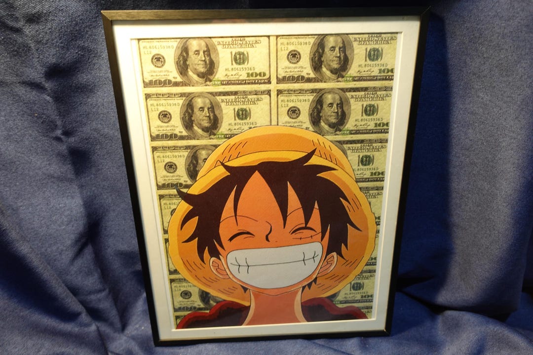 One Piece Luffy US Dollar Notes DEATH NYC Original Signed and Numbered ...