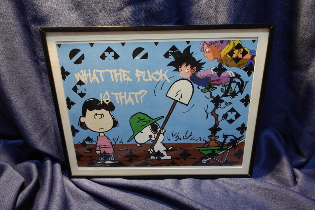 Peanuts Snoopy and Luck X Dragon Ball DEATH NYC Original Signed and ...