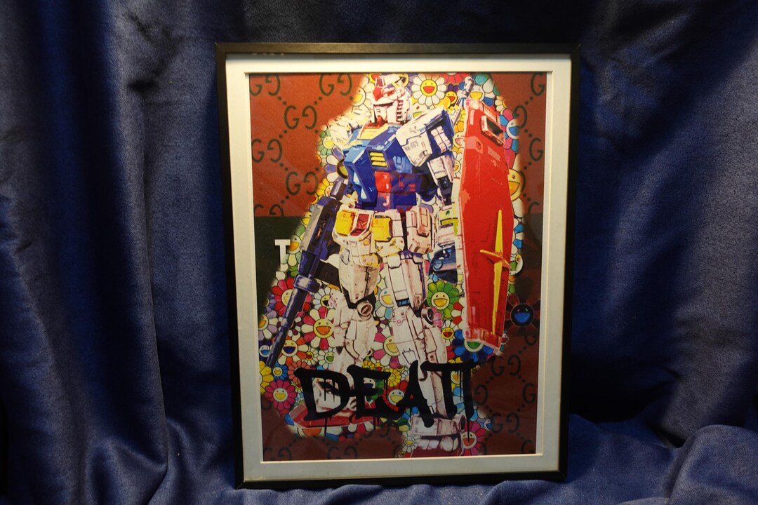 Gundam X Takashi Murakami Death NYC #AP/100 World Art Printing Framed ...