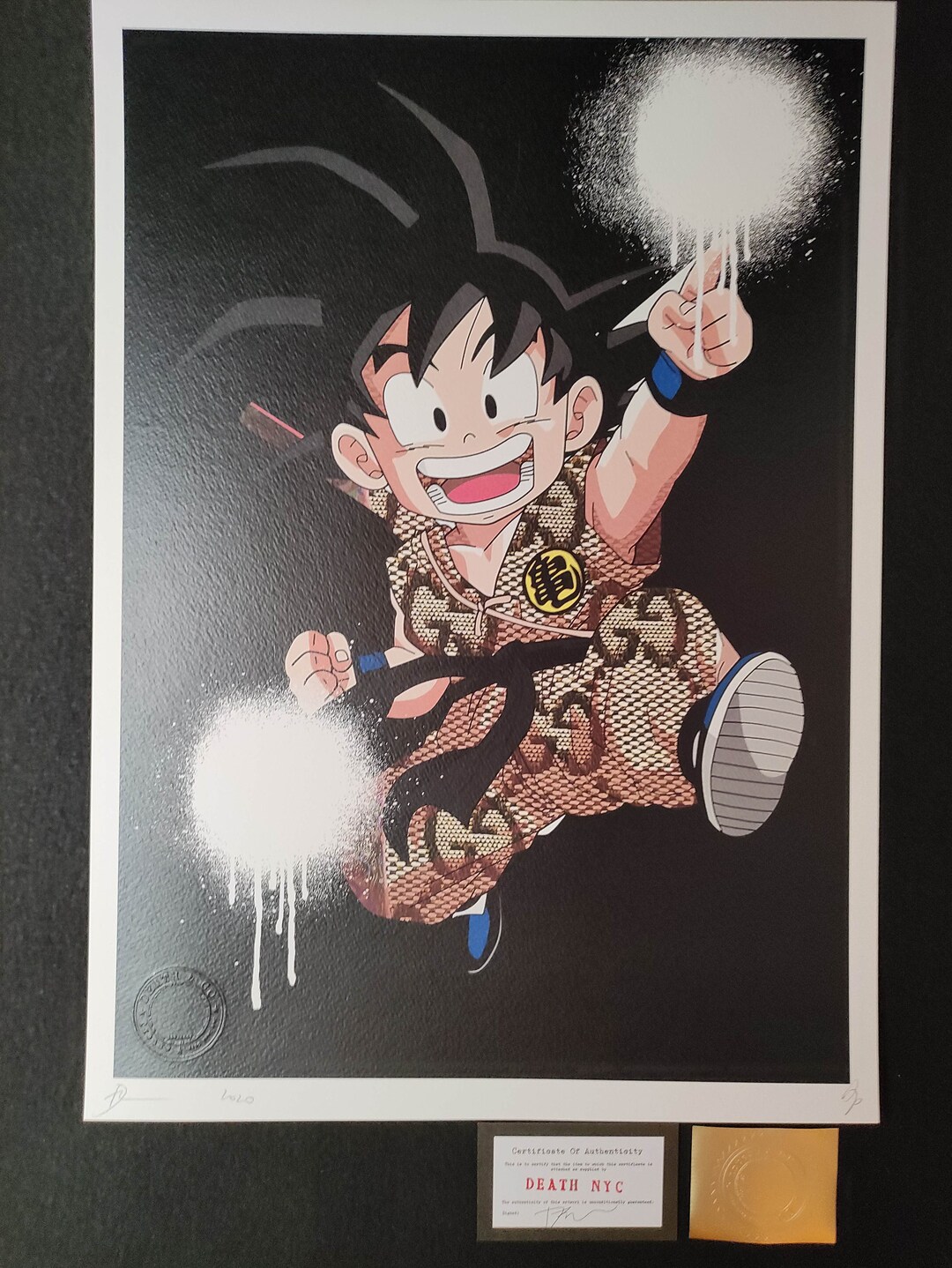 Dragon Ball Z Goku Death NYC AP/100 World Art Printing Limited - Etsy