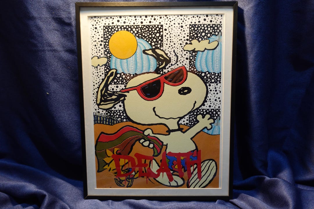 Snoopy & Woodstock Yayoi Kusama Death NYC AP/100 World Art Printing ...