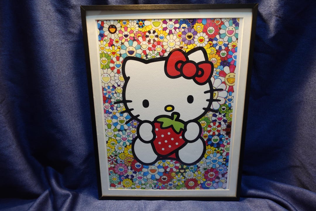Hello Kitty Takashi Murakami Strawberry DEATH NYC Original Signed and ...