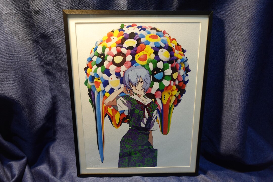 EVA Ayanami Rei X Takashi Murakami Death NYC AP/100 World Art Printing ...