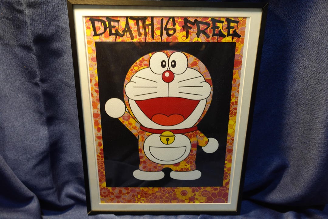 Doraemon X Takashi Murakami Death NYC#AP/100 World Art Printing Limited ...