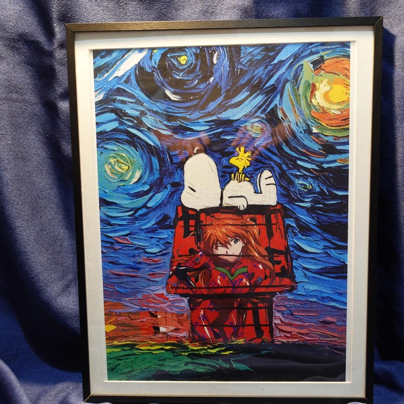 Snoopy Van Gogh - Etsy