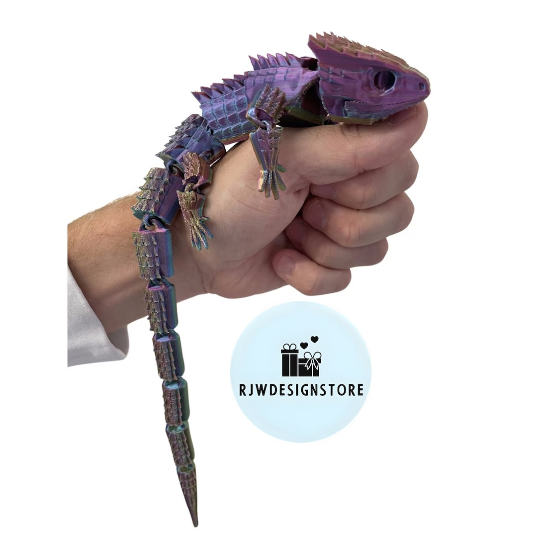 3D Printed Lizard, Fidget Toy, Colour Changing, Lizard Fidget Toy ADHD ...
