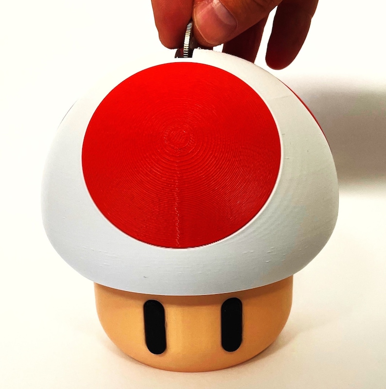 Super Mario, Toad Mushroom, Money Box, Piggy Bank, Super Mario Decor ...
