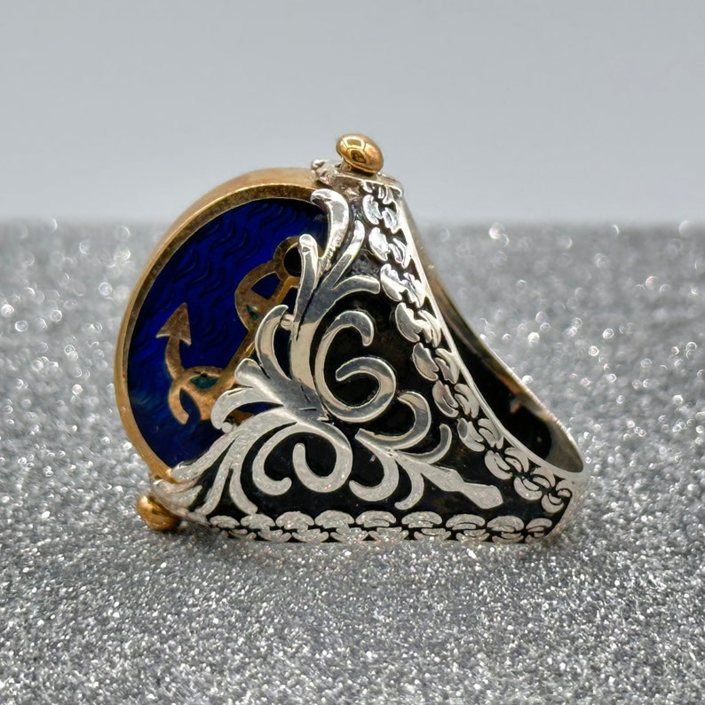 Double Side Ring, Reversible Ring, Oval Onyx Stones Silver Ring, Onyx ...