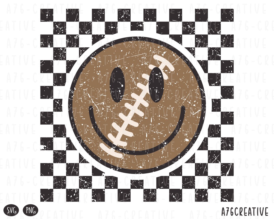 Retro Checkered Game Day Png Instant Download, Football Checkered ...