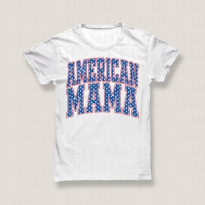 Retro American Mama Stripes Star Png Svg, 4th of July Png, American ...