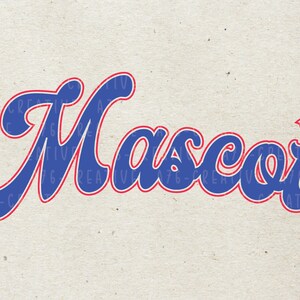 Personalized Mascot or Your Team Custom Work Svg Png, Retro Team Custom ...