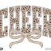 Leopard Cheer Coquette Design: Retro Sublimation (SVG & PNG) - Etsy