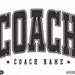 Personalized Coach Name Custom Work Order, Varsity Coach Name Custom ...