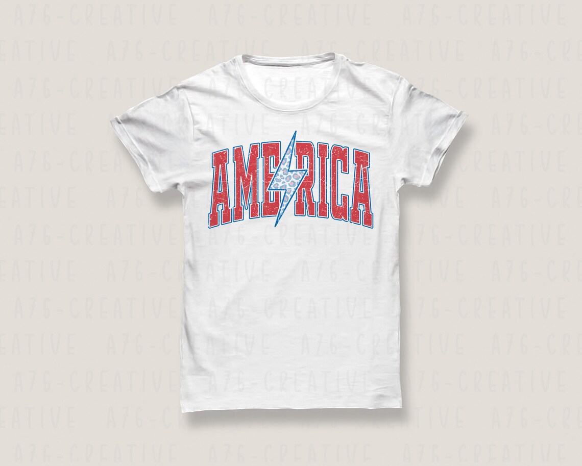 America Lightning Bold Sublimation, Leopard Lightning Bold,, America ...