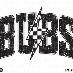 Bubs PNG, Bubs SVG, Bubs Checkered Lightning Bold Png, Bubs Shirt, Bubs ...