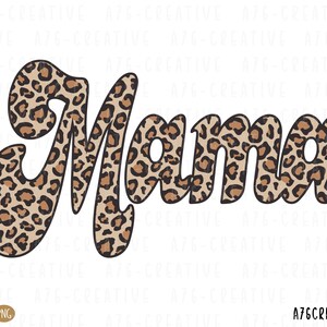 Retro Mama Leopard Print Png Instant Download, Mama Leopard Shirt ...