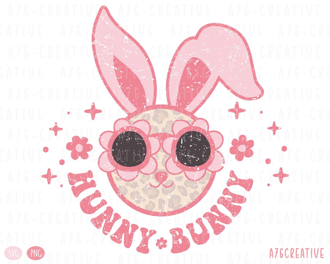 Retro Easter Hunny Bunny Png Svg Sublimation Instant Download - Etsy