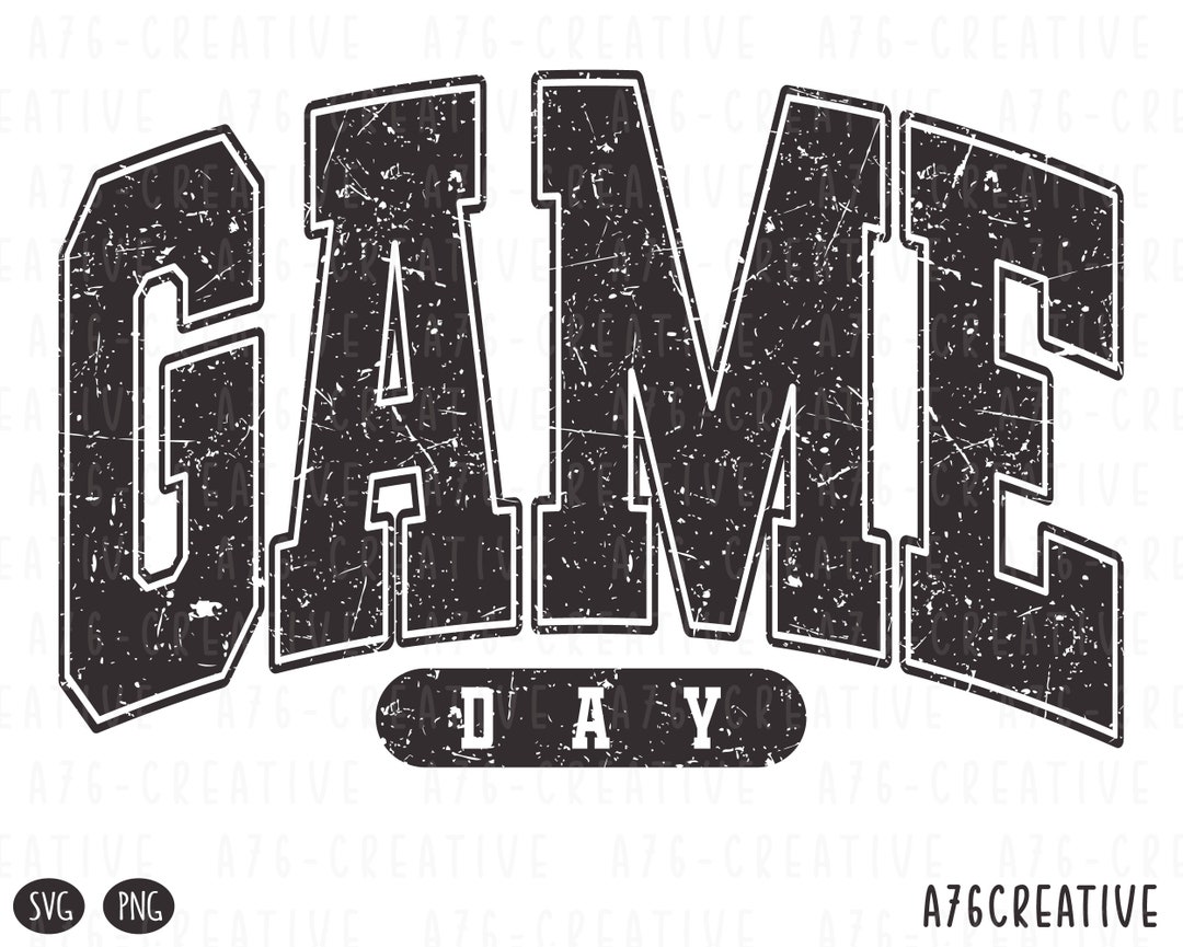 Retro Varsity Game Day Png, Game Day Svg, Sport Png, Football Png ...