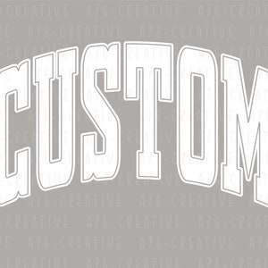 Custom Personalized Team or Name, Personalized Custom Team Work Order ...