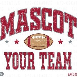 Personalized Mascot and Your Team Custom Work Svg Png, Retro Team ...