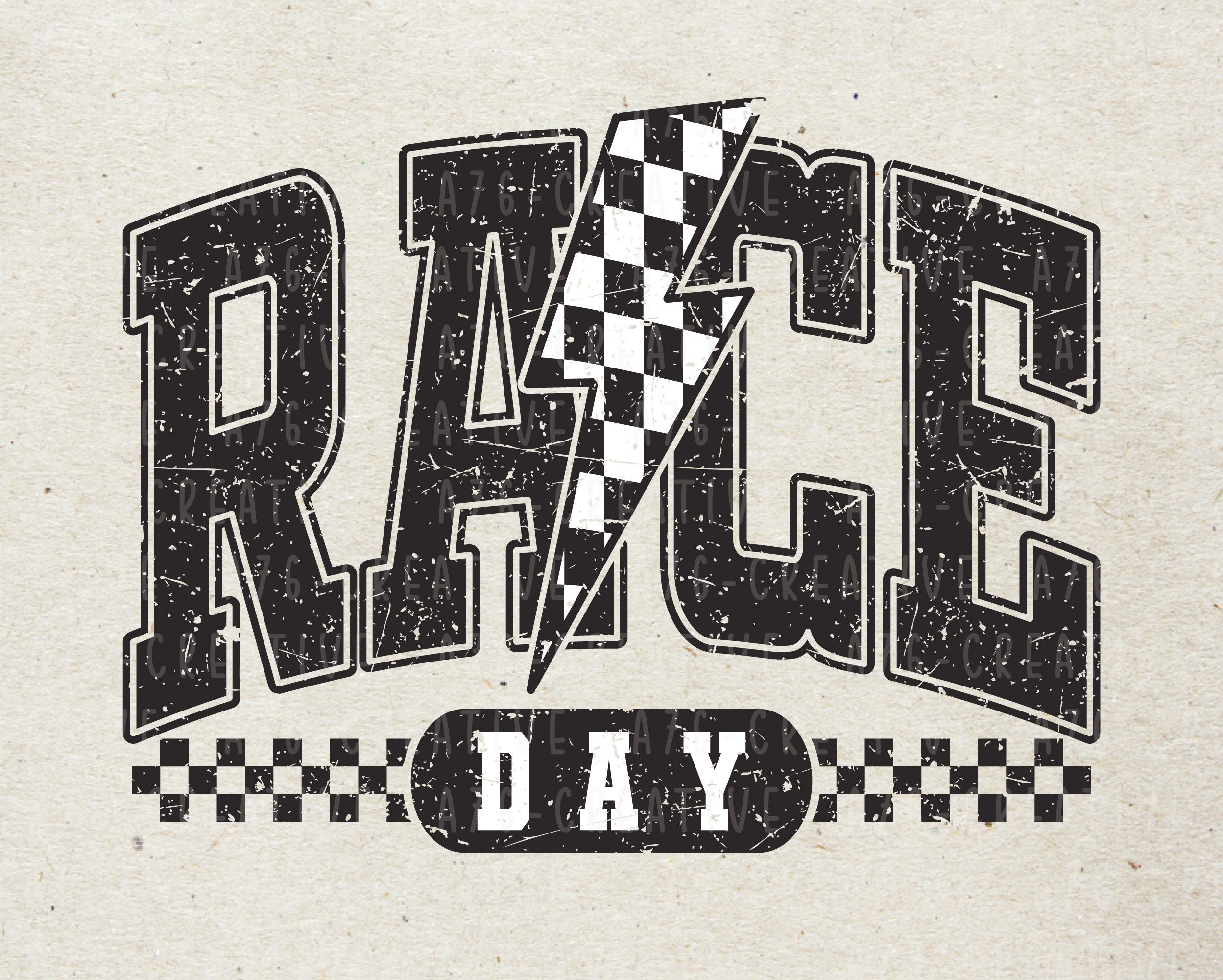 Retro Race Day SVG PNG: Distressed Checkered Flag (digital Download) - Etsy