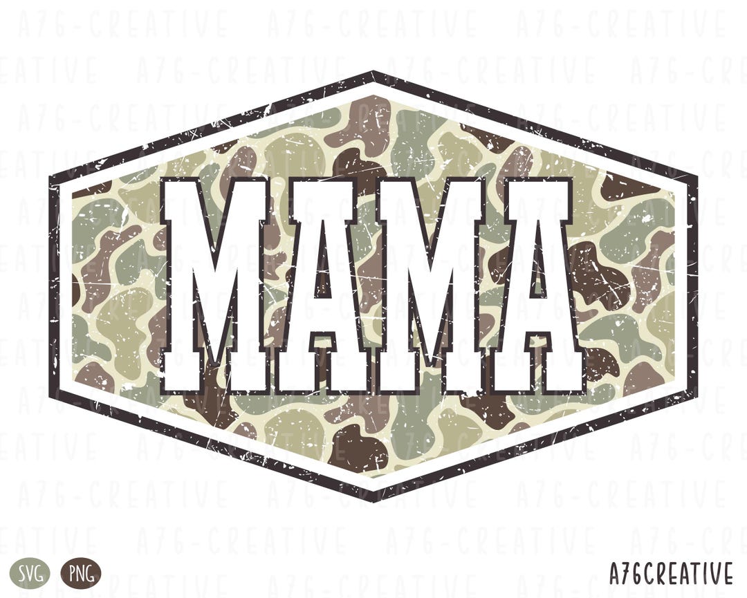Retro Camo American Mama Png Svg, Camouflage Mama, Mama Camo, 4th of ...