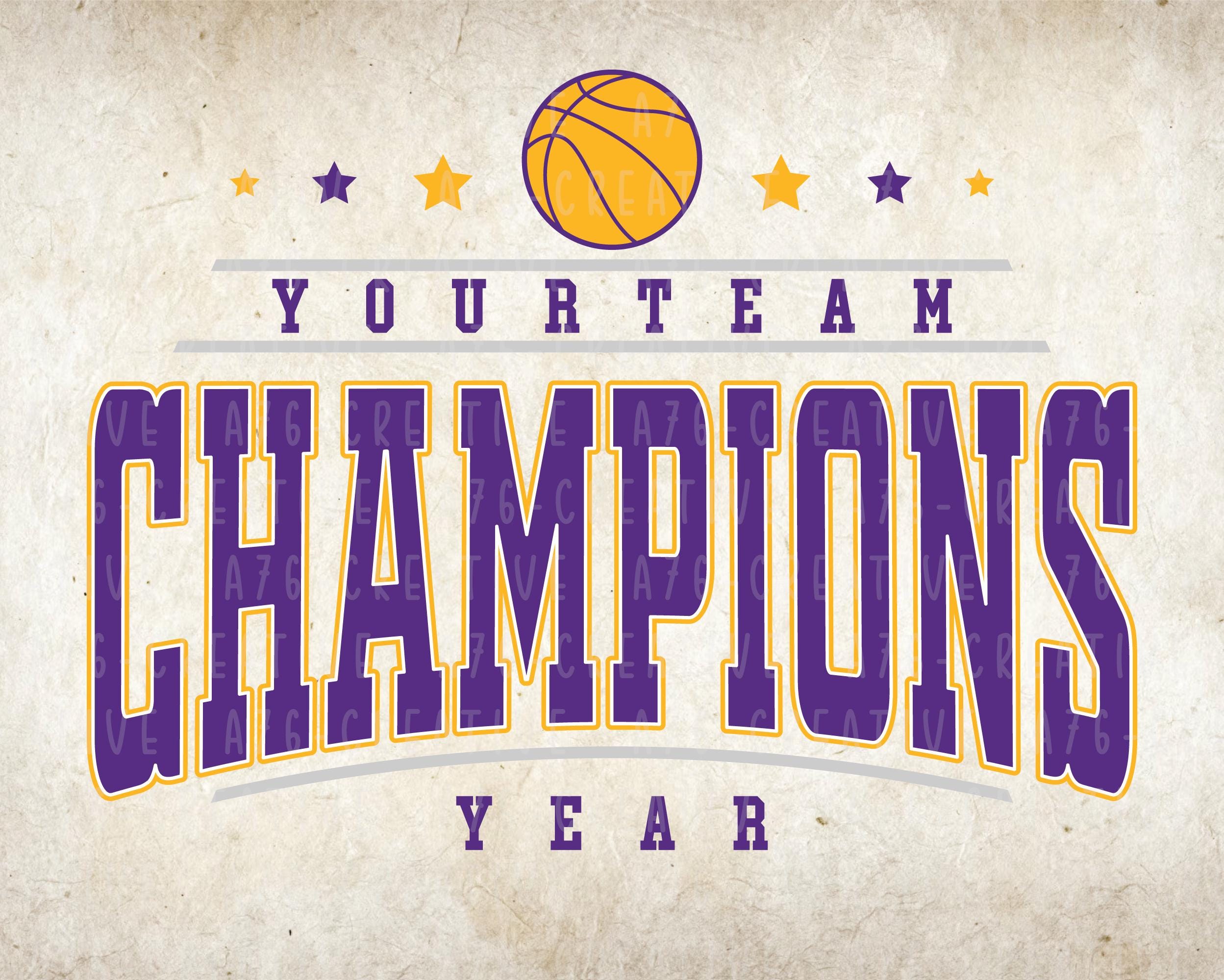 Personalized Basketball Team Champions Design (SVG & PNG) - Etsy