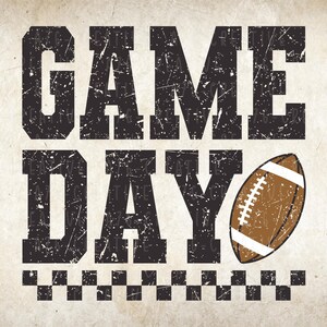 Retro Football Game Day Design: Distressed SVG, PNG (digital Download ...