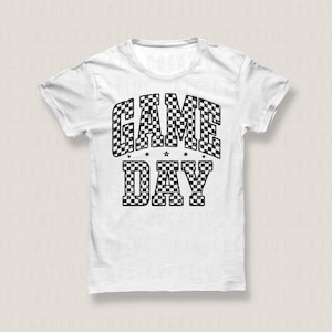 Retro Checkered Game Day Png Svg, Checkered Game Day Shirt, Game Day Checkered School Sport ...