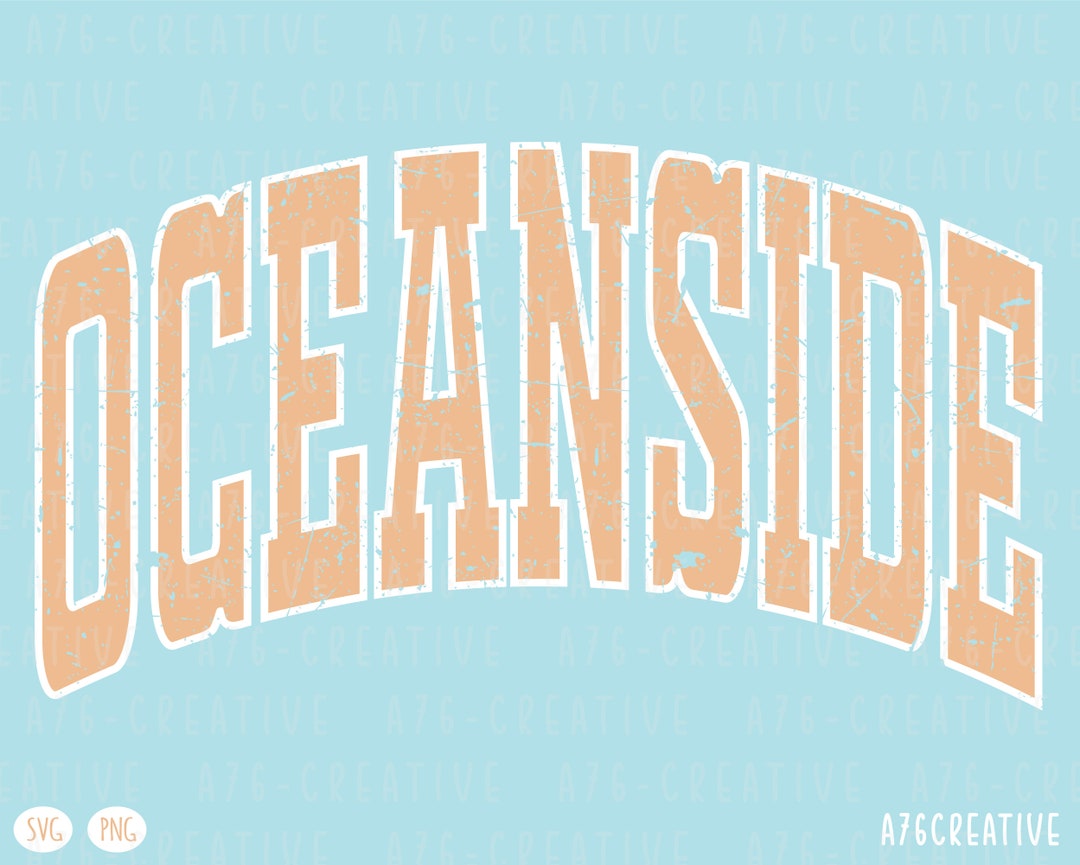Oceanside Summer PNG, Oceanside Beach SVG, Summer Vibes, Spring Break ...