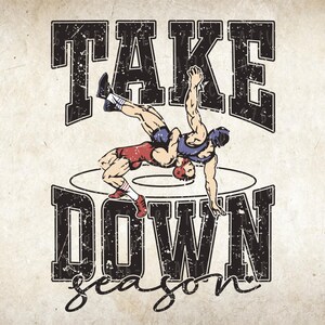 Retro Wrestling Png Svg, Take Down Season Png, Wrestling Mom Png ...