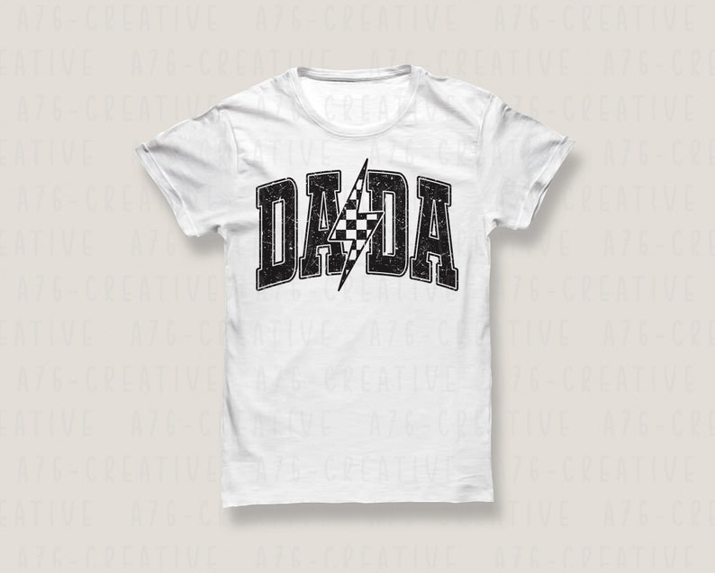 Retro Dada Checkered Lightning Bolt SVG PNG (digital Download) - Etsy