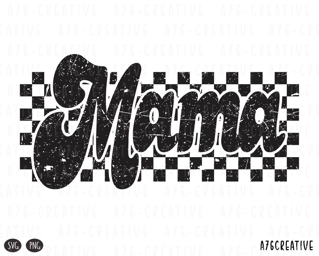 Retro Checkered Mama Png Instant Download, Checkered Mama Shirt, Mama ...