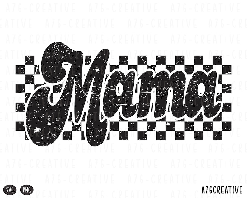 Retro Checkered Mama Png Instant Download, Checkered Mama Shirt, Mama ...